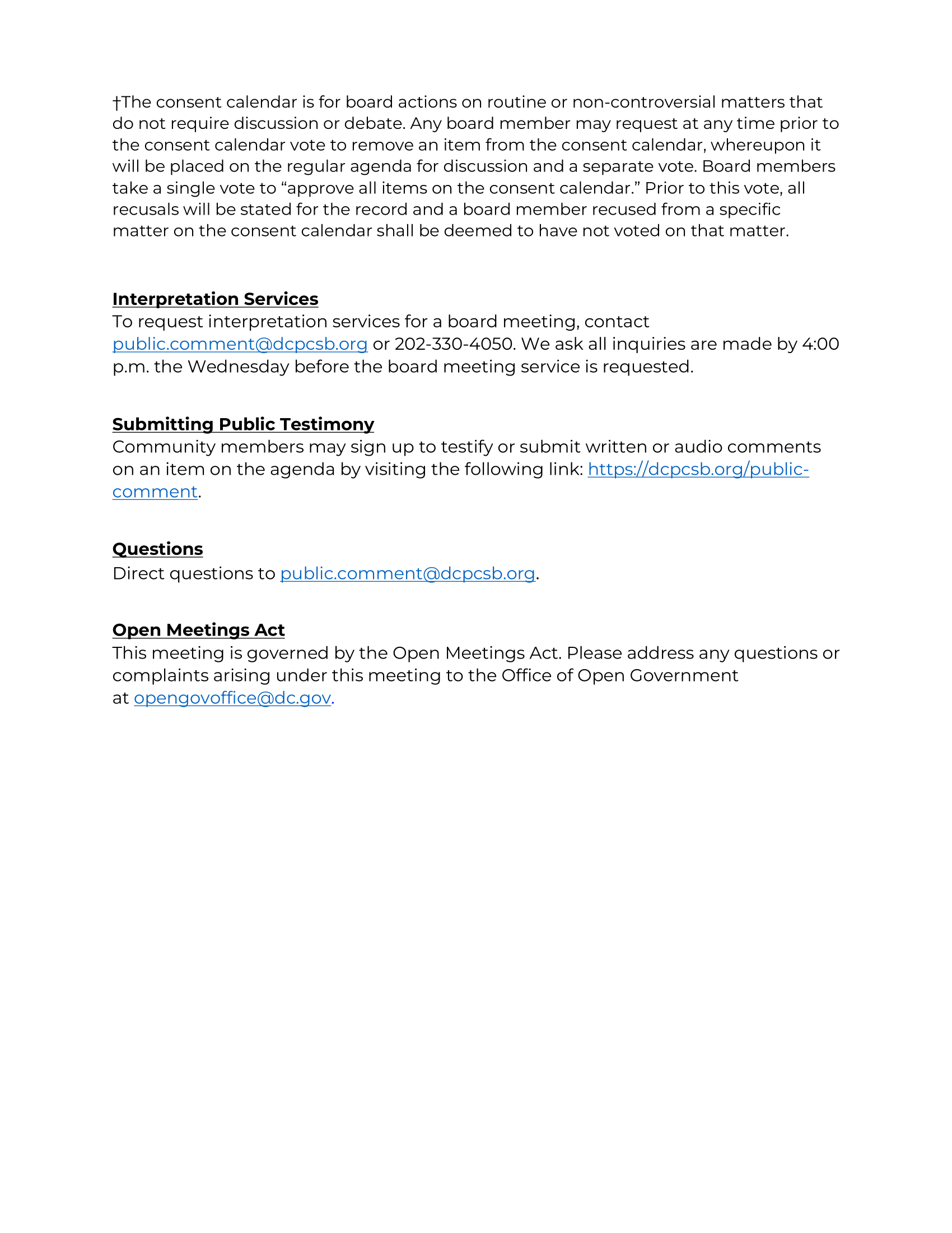 Board Meeting July 2023 Dc Pcsb